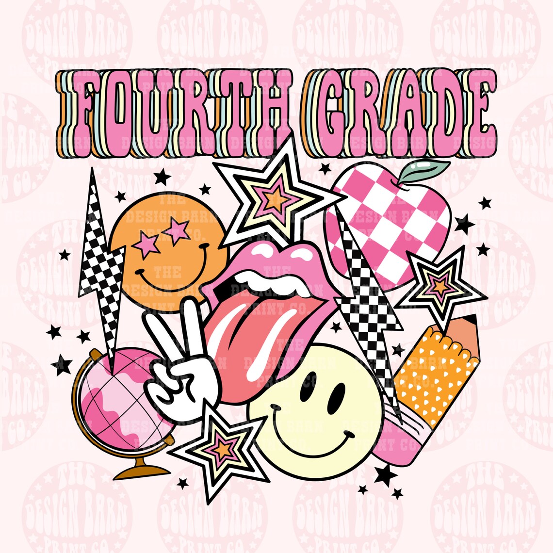 Back to School, Fourth Grade Printable, Fourth Grade PNG, First Day of ...