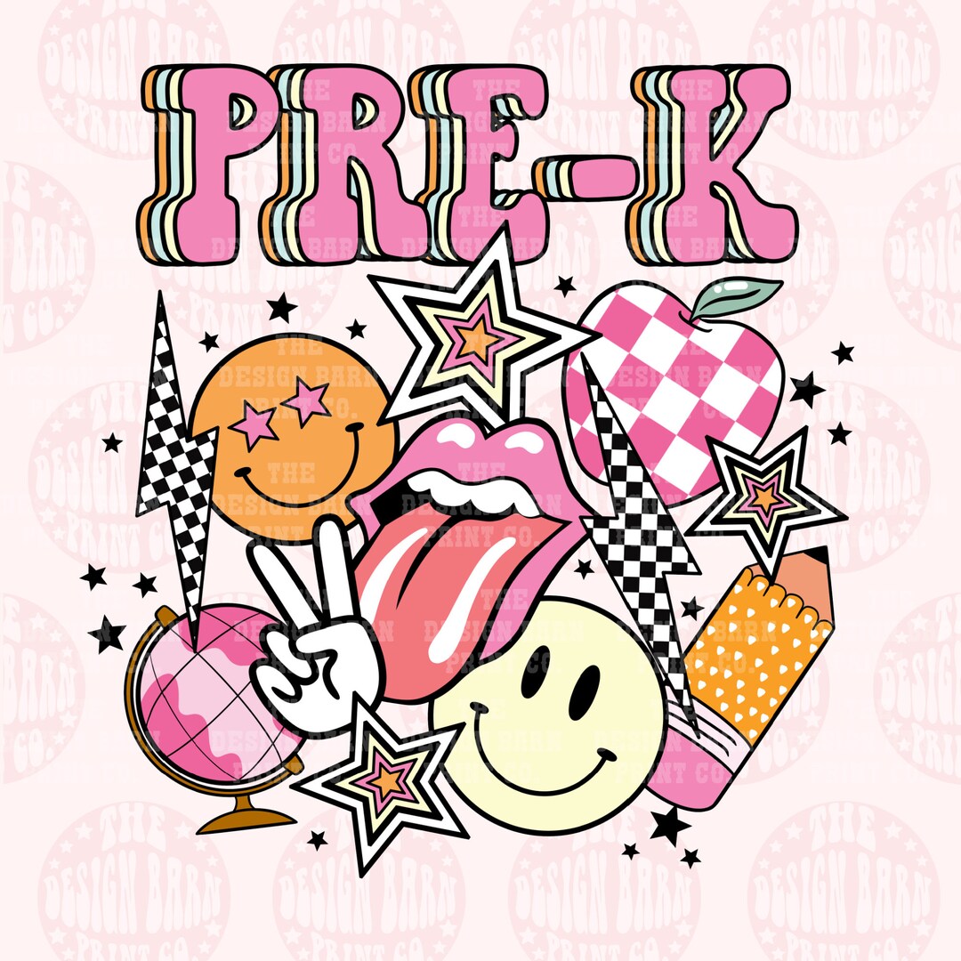 Back to School, Pre-k Printable, Pre-k PNG, First Day of School, School ...