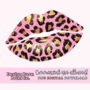 Pink Cheetah Lips Png, Leopard Png, Retro Png, Y2k Aesthetic Png ...