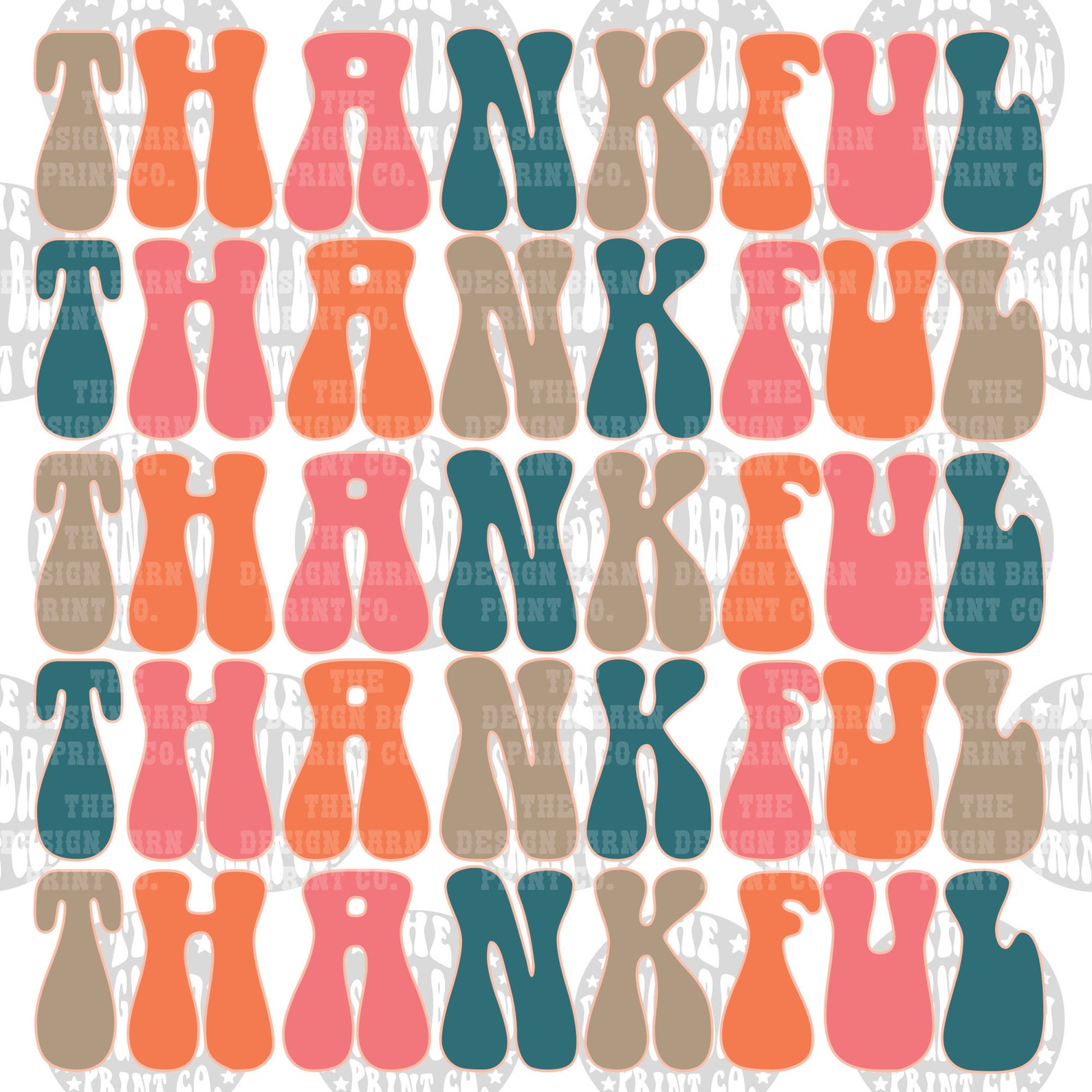 DIGITAL Thankful Design Instant Download Fall PNG Thanksgiving | Etsy