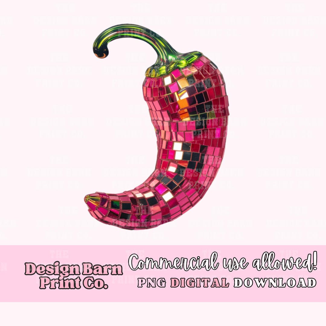 Chili Pepper Disco Ball Png, Preppy Food Png, Mirror Ball Png, Girly ...