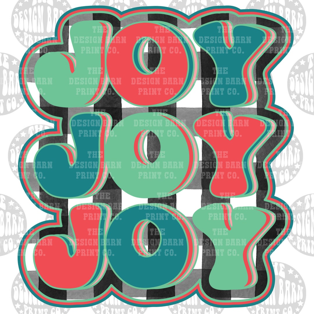 DIGITAL Joy Joy Joy Design Instant Download Christmas PNG Holiday ...