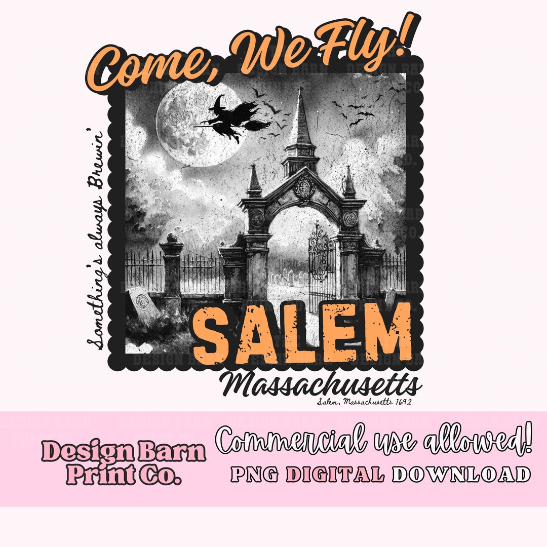 Salem Halloween Png, Witch Png, Halloween Design, Fall Season Png ...