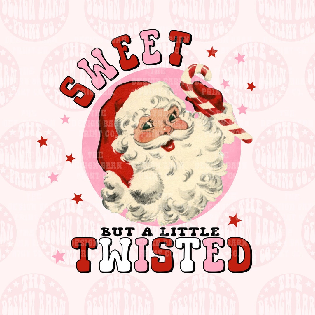 DIGITAL Vintage Santa Png Retro Christmas Png, Santa Baby Png, Groovy ...