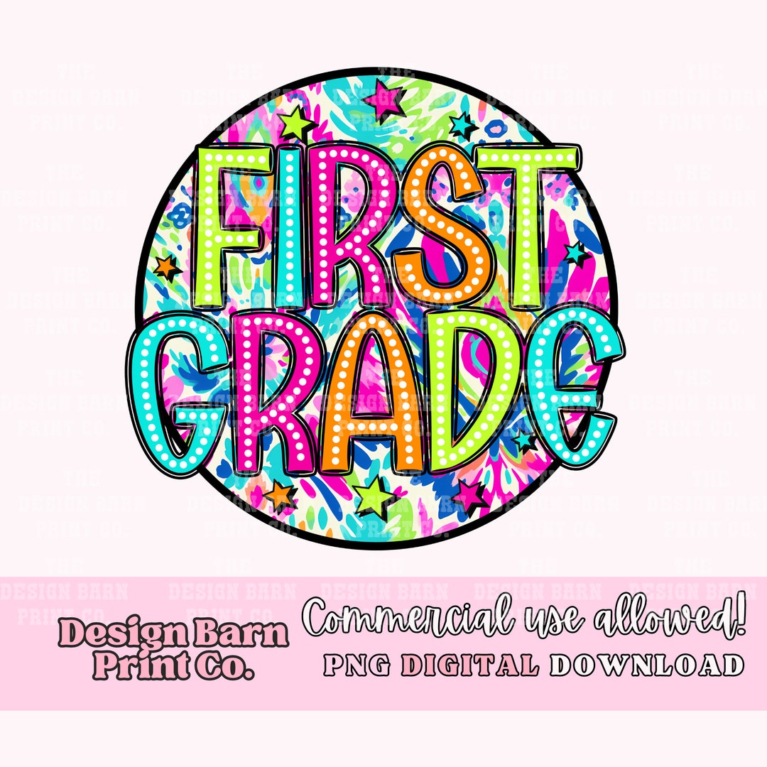 Back to School, First Grade PNG, Preppy School Png,first Day of School ...