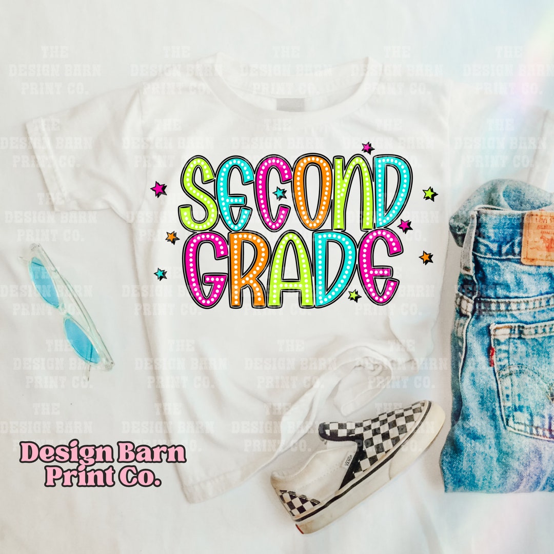 Back to School, Second Grade Printable, Second Grade PNG, First Day of ...