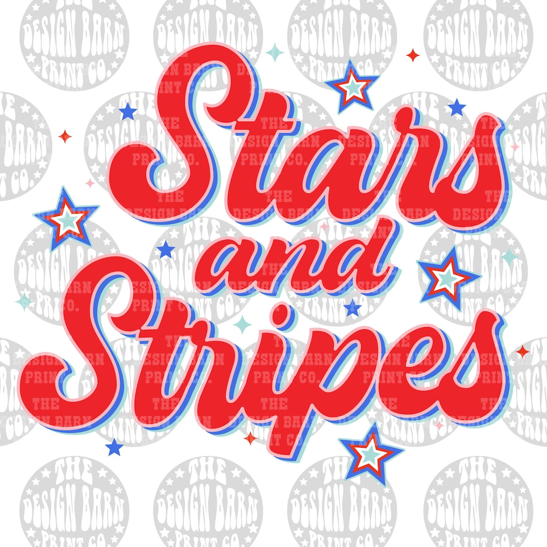DIGITAL Stars and Stripes PNG Sublimation Art Digital Download PNG Art ...