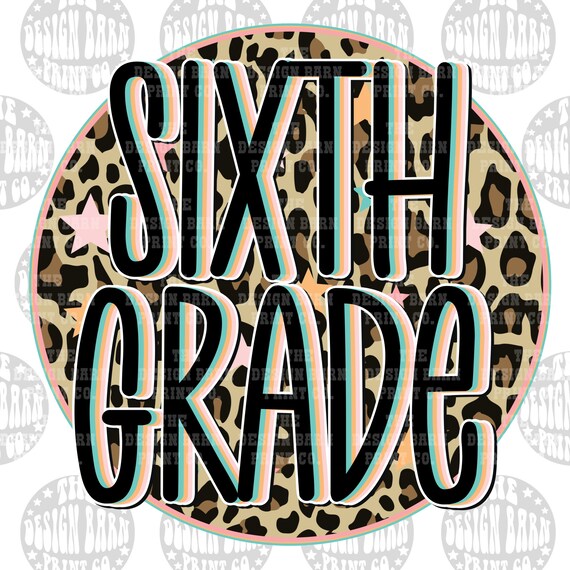 Back to School Sixth Grade Printablepng First Day of - Etsy