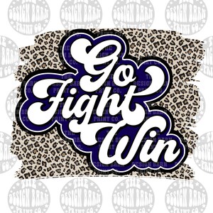 Go Fight Win PNG Sublimation Art Digital Download PNG Art Game Day Png ...
