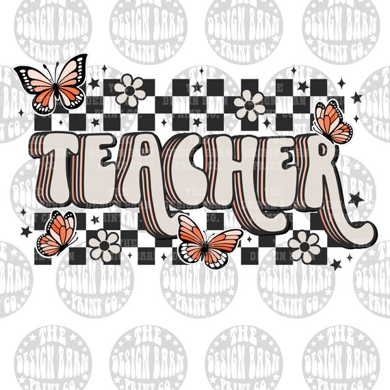 Back to School Teacher PNG Retro School PNG First Day of - Etsy