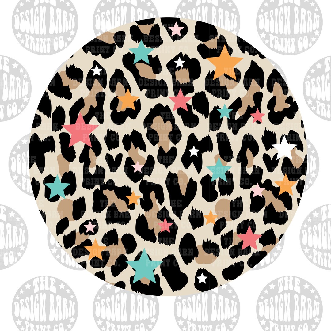 Leopard and Stars Background, Sublimation Backsplash, Sublimation Png ...