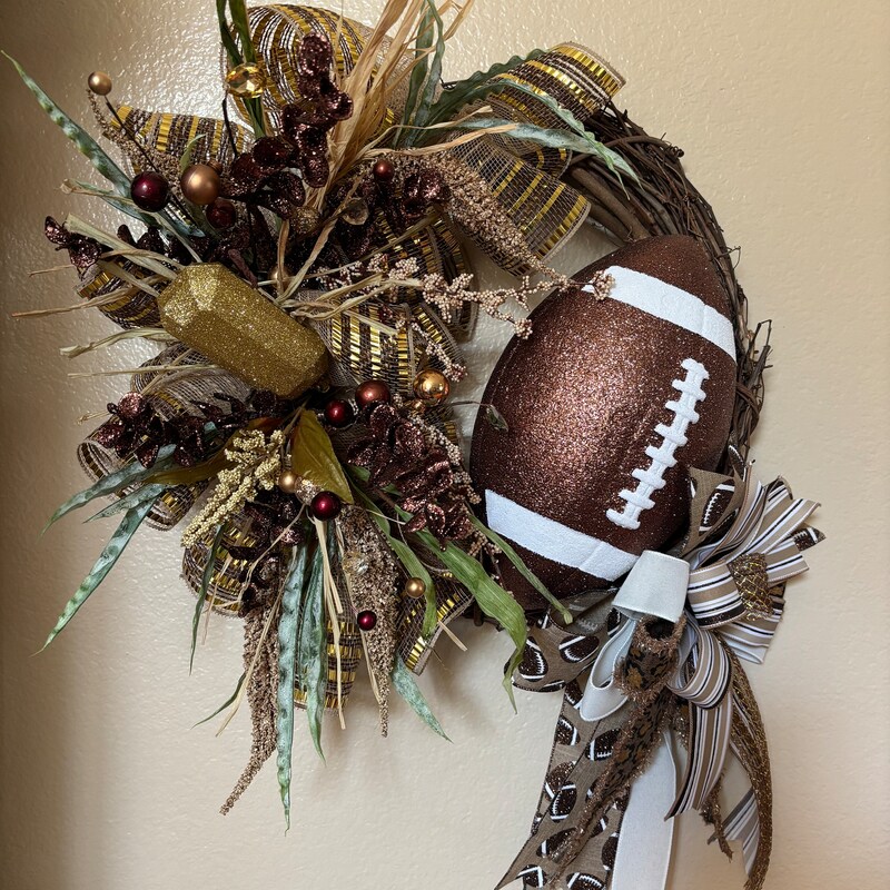 Football Wreath - Etsy