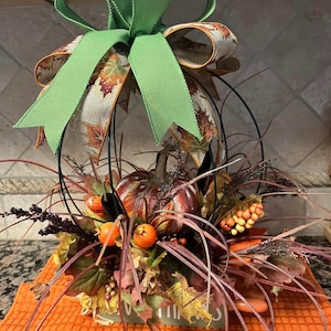 Rustic Fall 3D Centerpiece, Dining Table Fall Decor, Pumpkin 3D ...