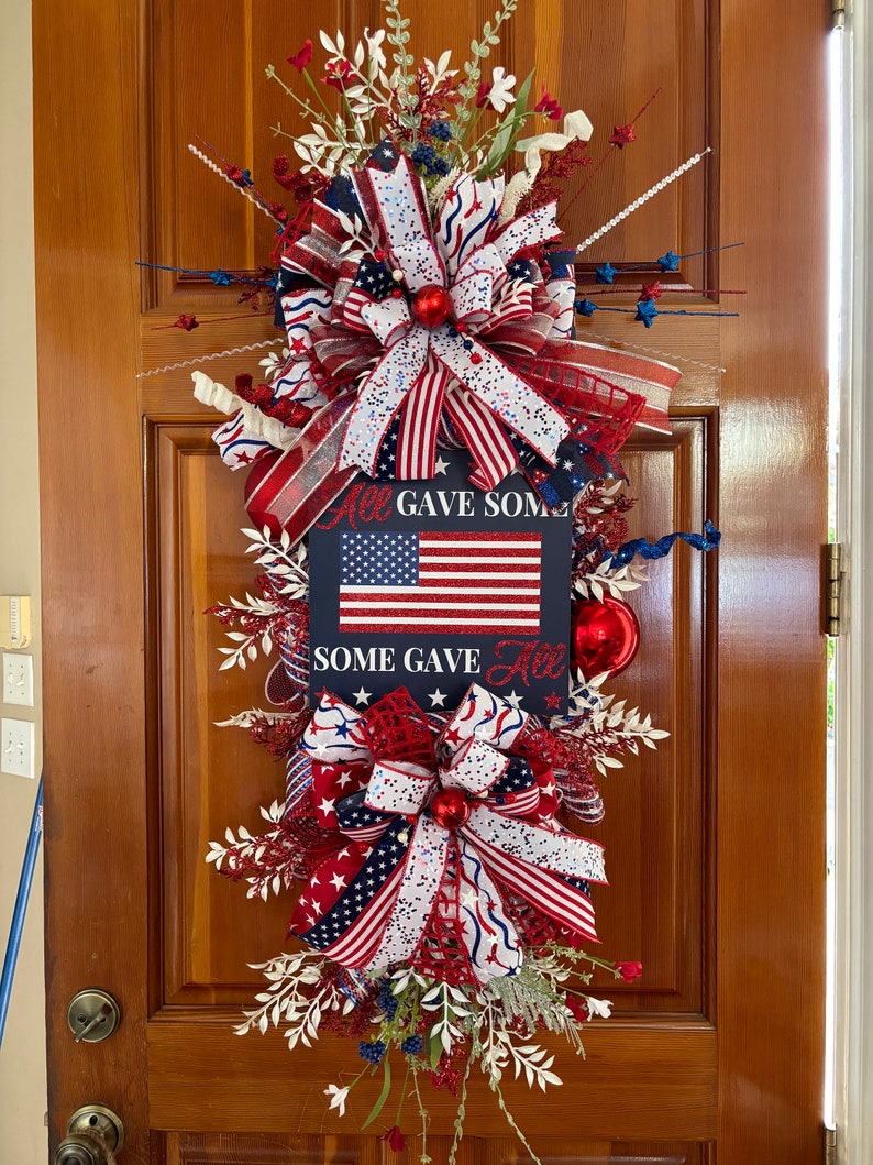 Patriotic Swag, Military Wreath, Military Heroes Swag, Patriotic Front ...