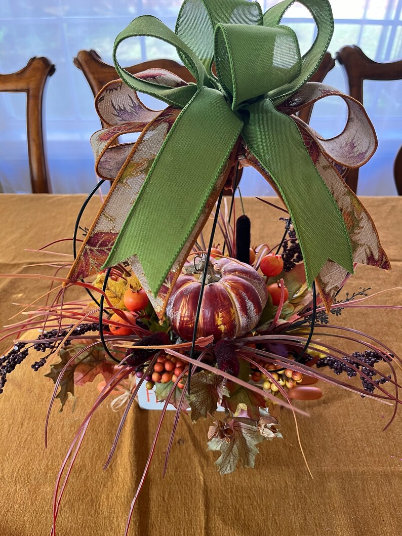 Rustic Fall 3D Centerpiece, Dining Table Fall Decor, Pumpkin 3D ...