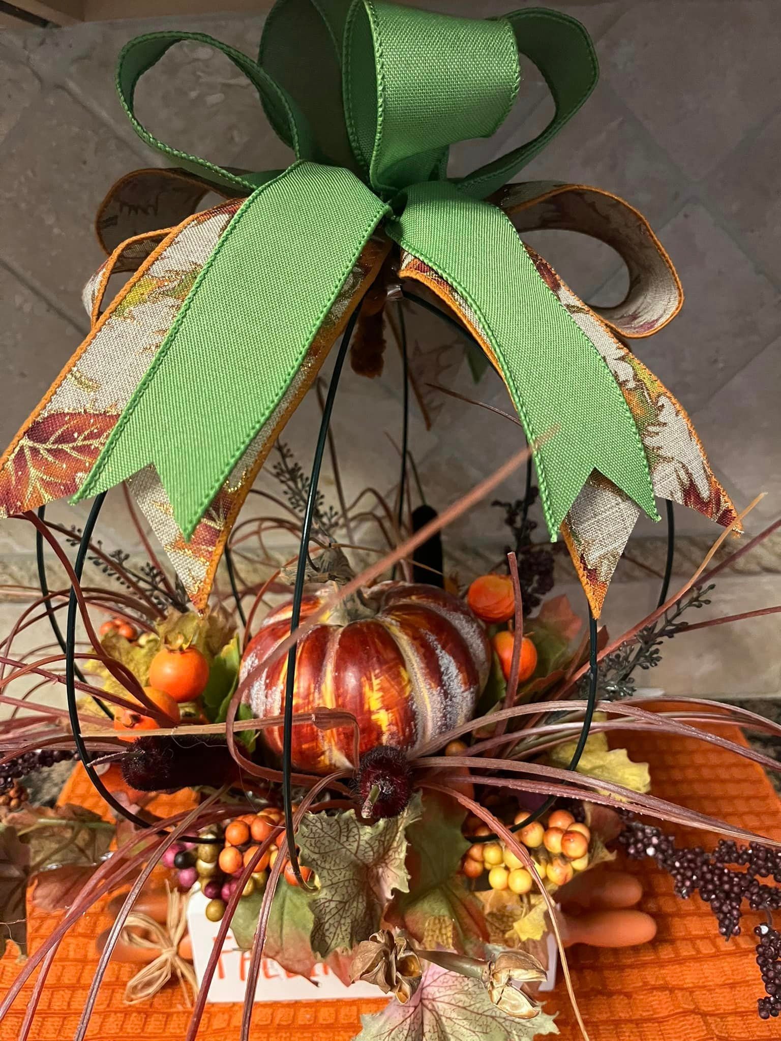 Rustic Fall 3D Centerpiece, Dining Table Fall Decor, Pumpkin 3D ...