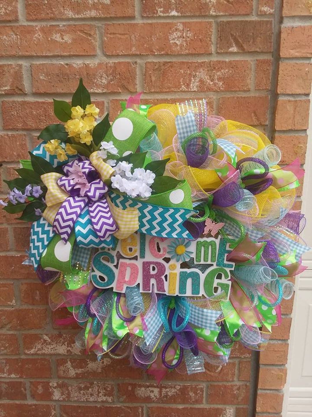 Spring Wreath, Spring Front Door Decor, Spring Decor - Etsy
