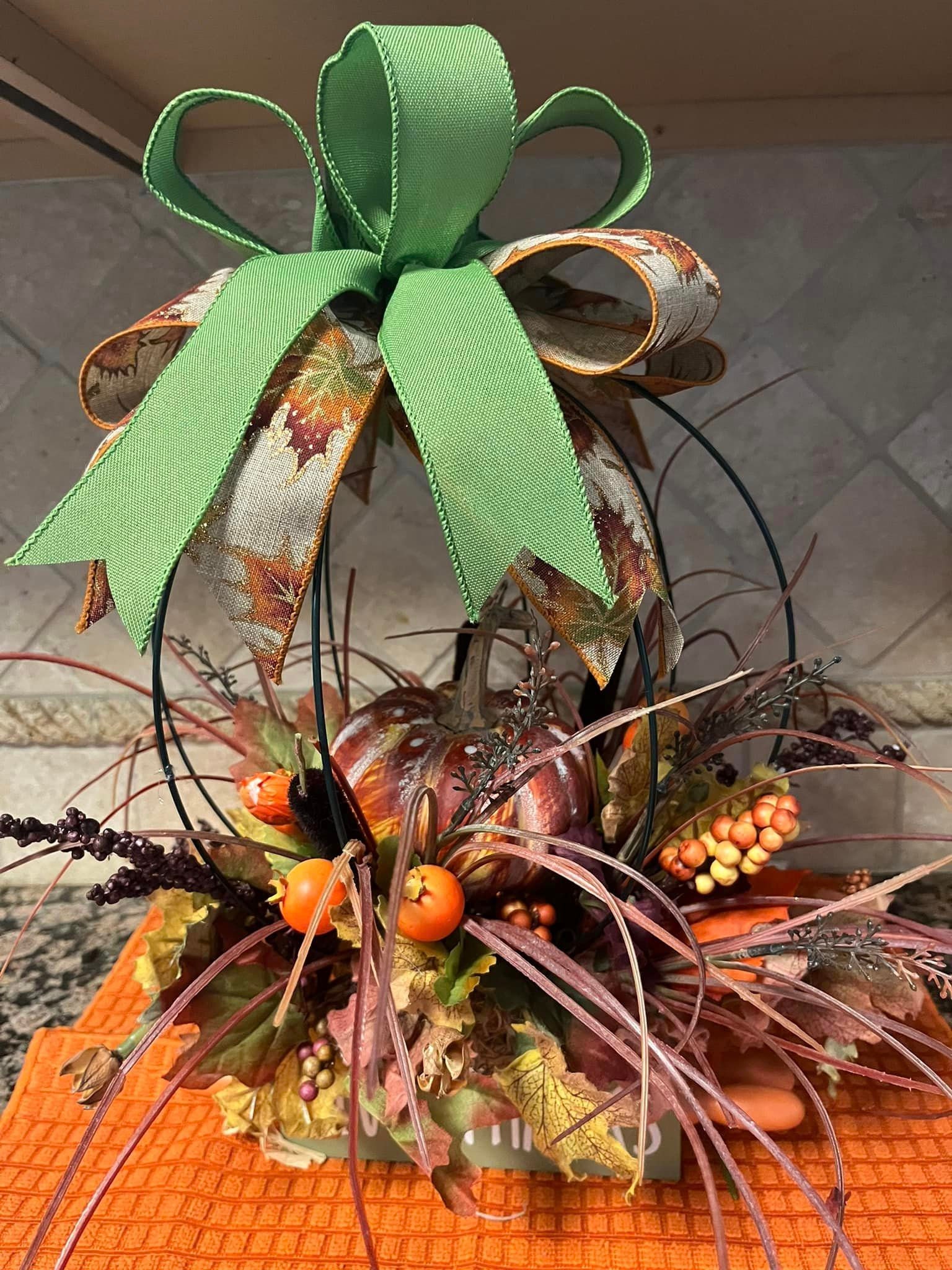 Rustic Fall 3D Centerpiece, Dining Table Fall Decor, Pumpkin 3D ...