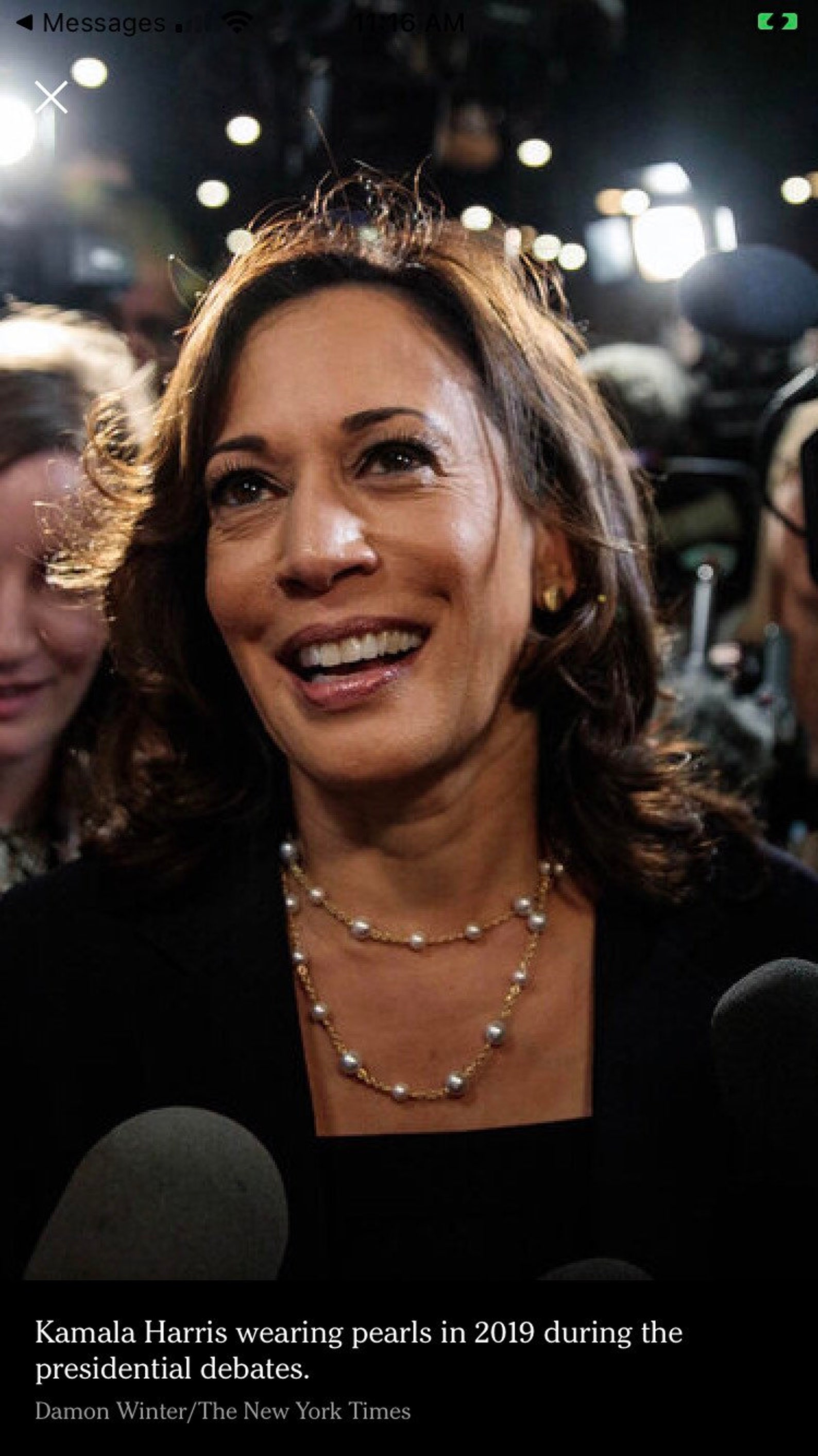 Kamala Harris Pearl Necklace KHIVE K-hive AKA SNL Maya Rudolph Necklace ...