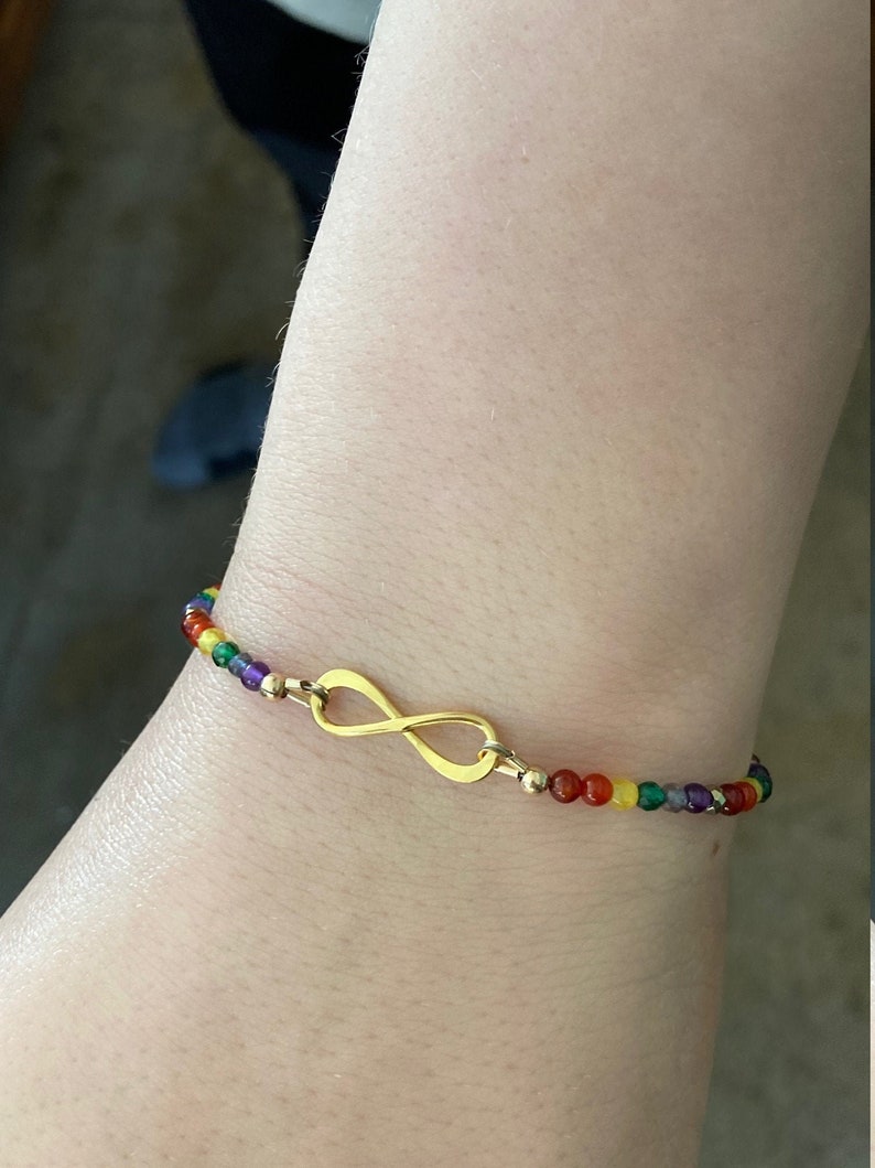 GOLD Autism Pride Bracelet Neurodiversity Jewelry Jewelry Rainbow ...