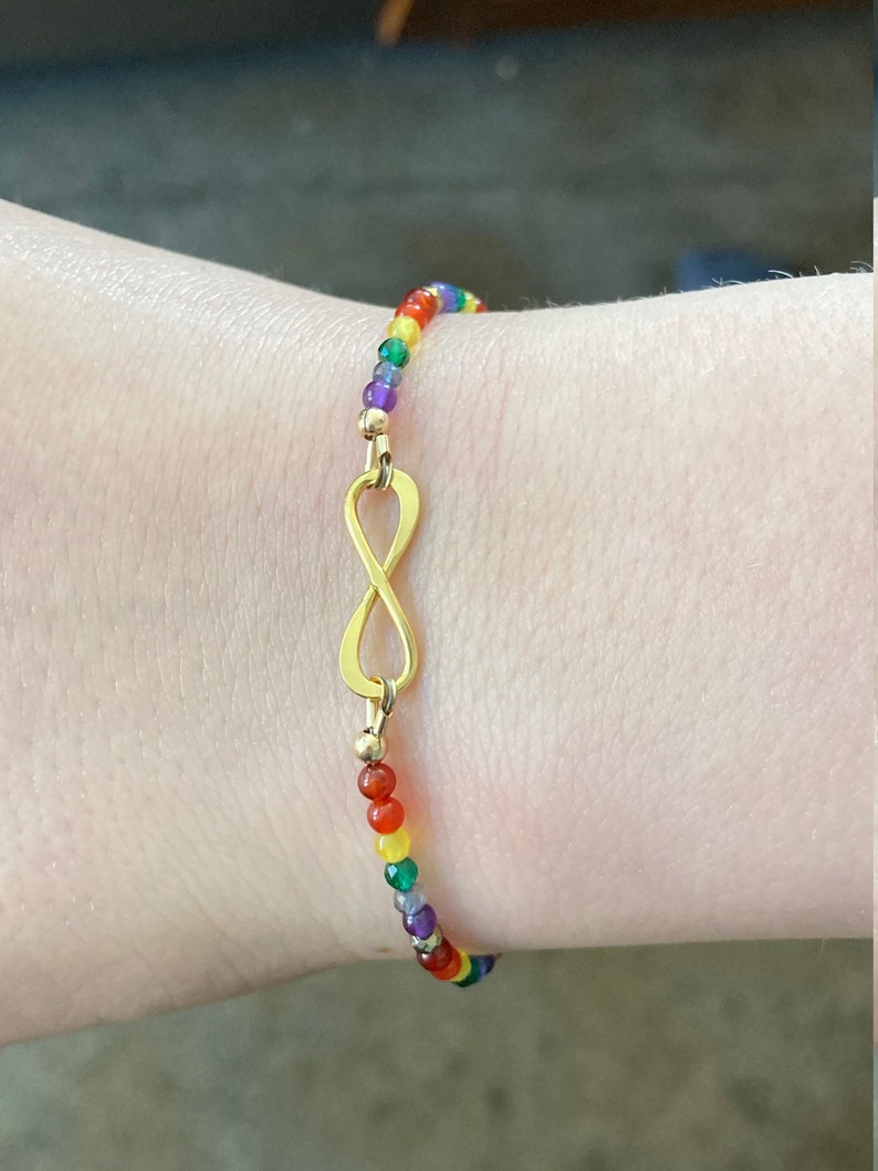 GOLD Autism Pride Bracelet Neurodiversity Jewelry Jewelry Rainbow ...