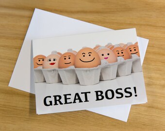 Card for boss | Etsy