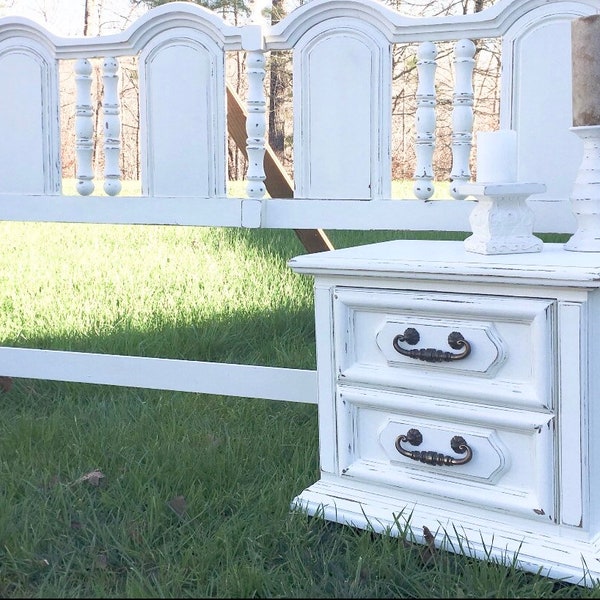 Shabby Chic Headboard - Etsy