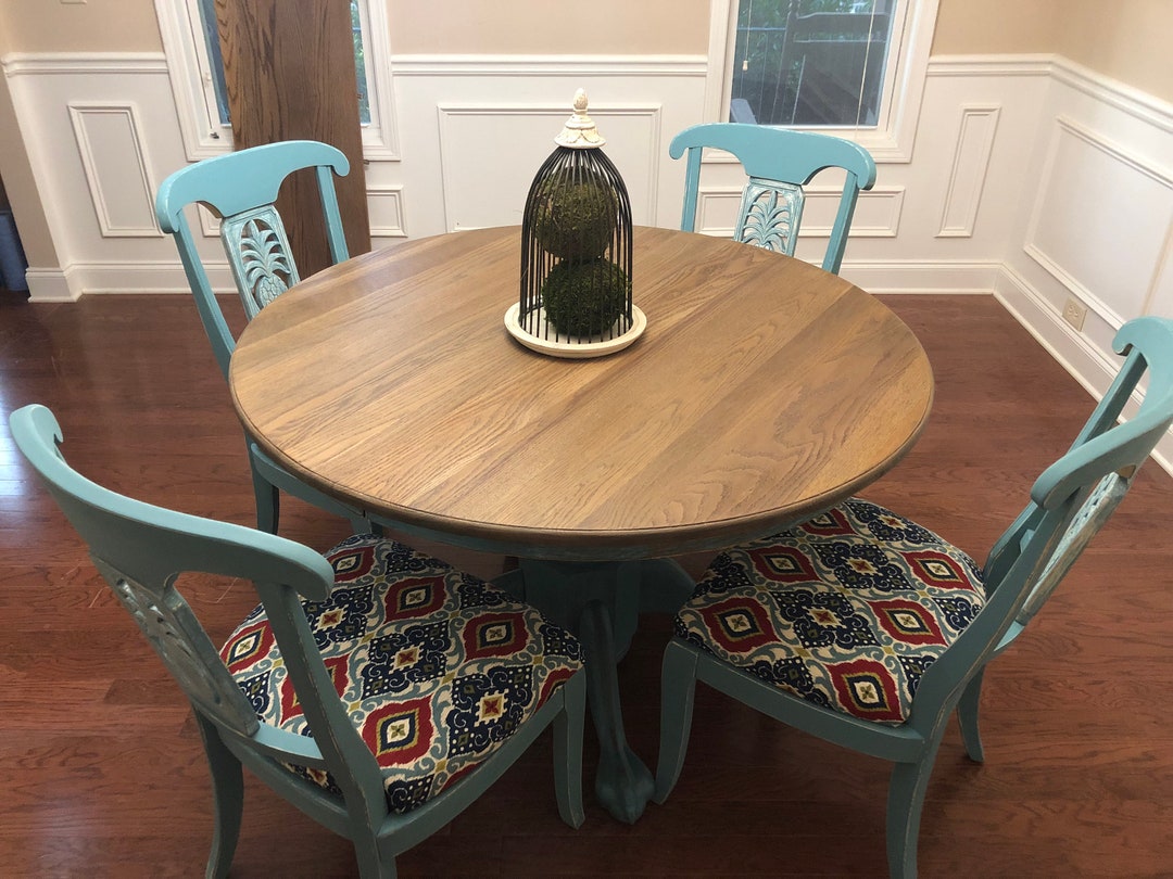 Upcycled Dining Set, Funky Dining Set, Distressed Furniture - Etsy
