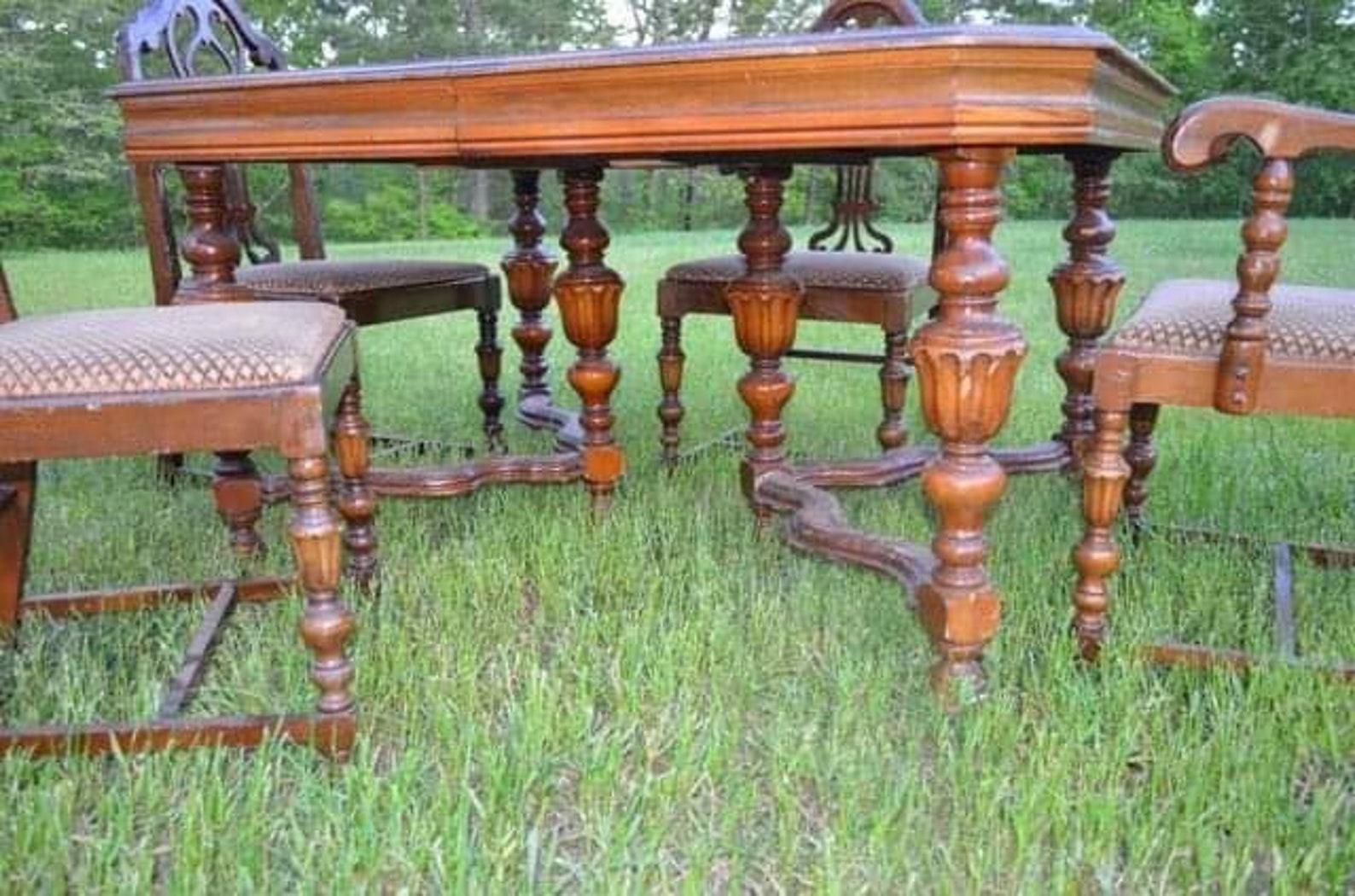 Stunning 1920's Jacobean Dining Set With 6 Chairs - Etsy