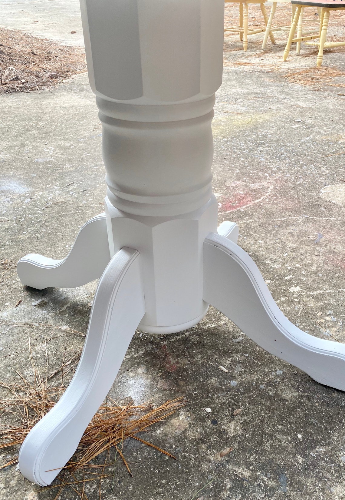 Round Dining Table White Pedestal Table Round Kitchen Table - Etsy