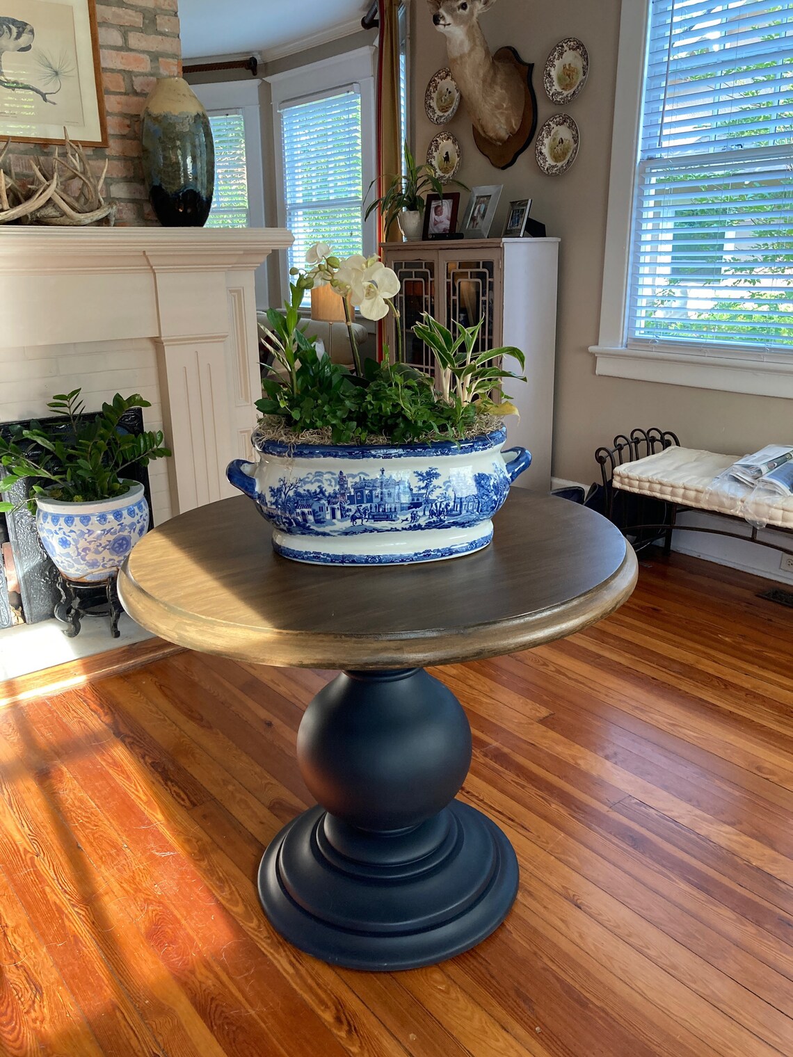 Small round dining table round dining table foyer table | Etsy