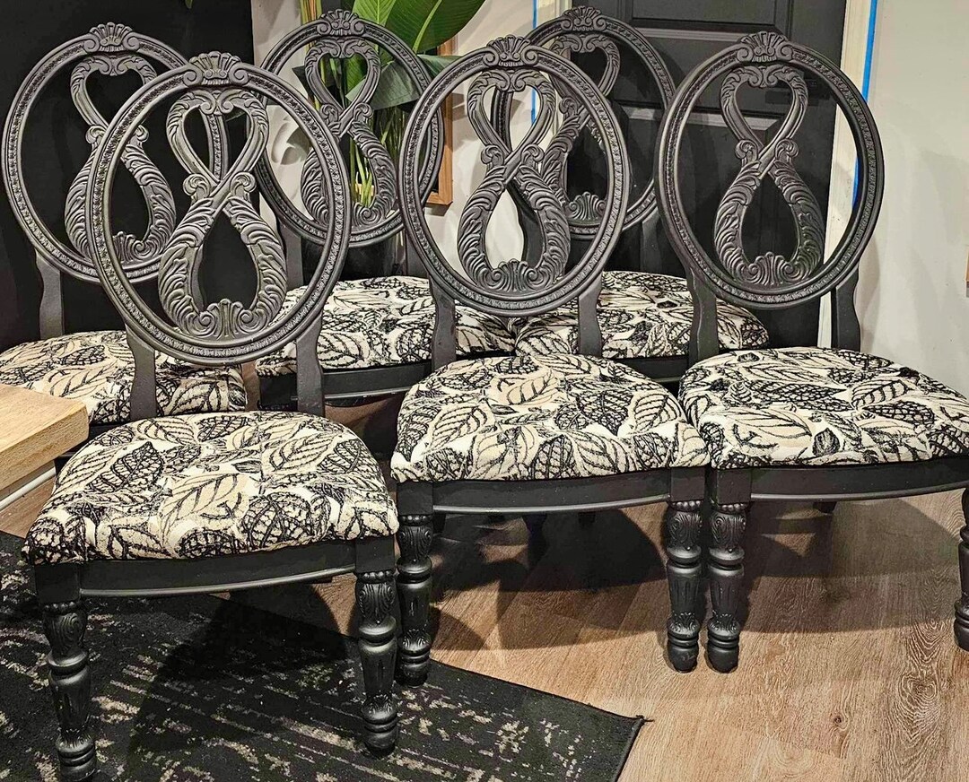 Custom Set of 8 Dining Chairs - Etsy