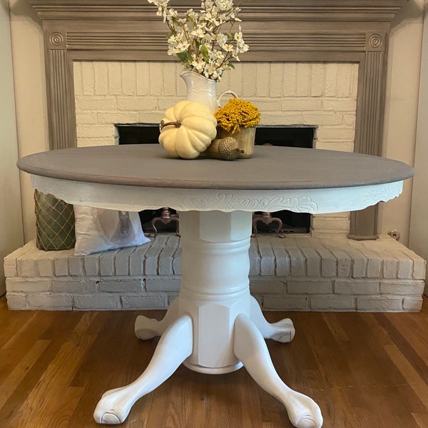 Painted Round Table - Etsy