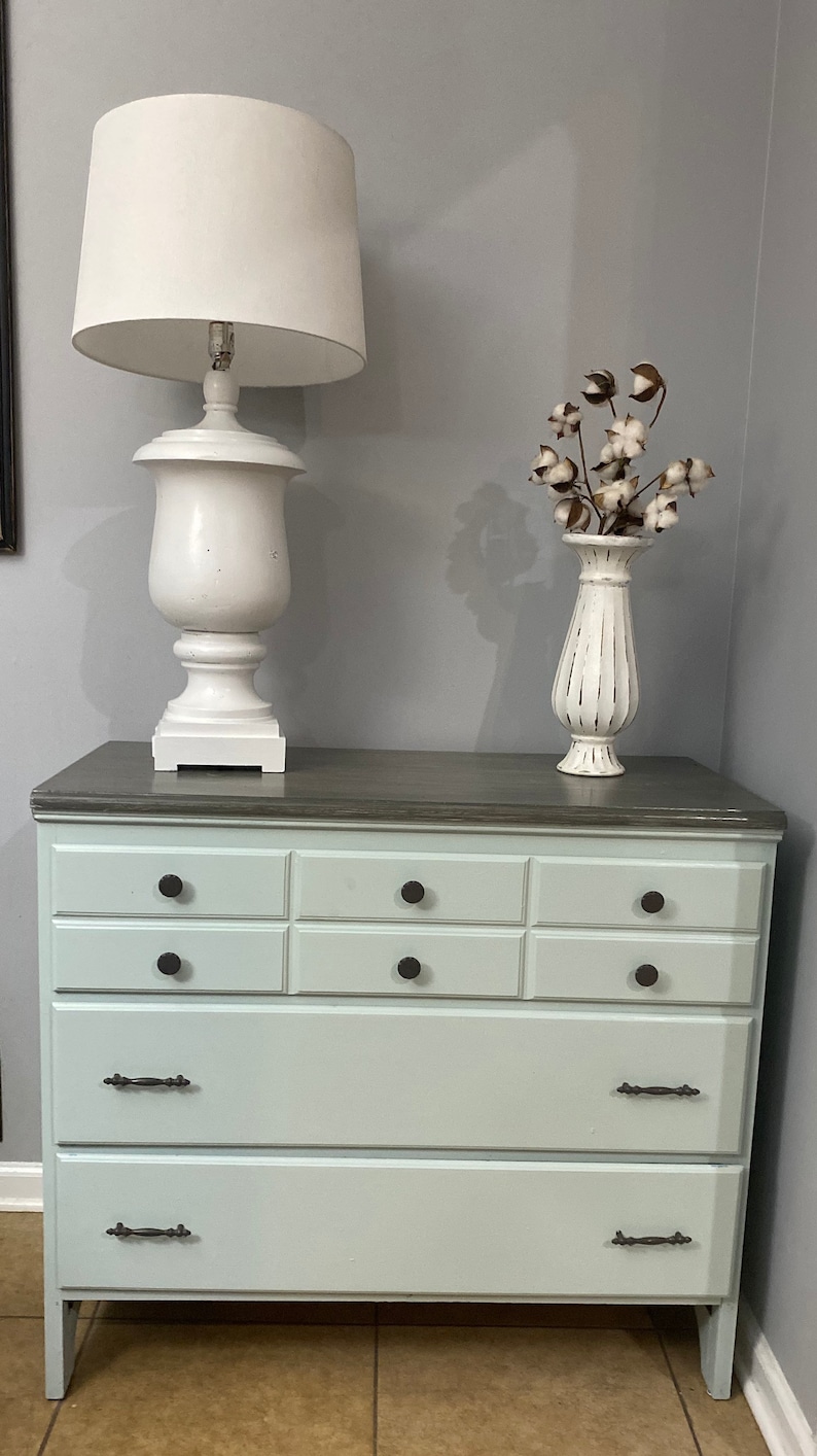 Mint Green Small Chest of Drawers - Etsy