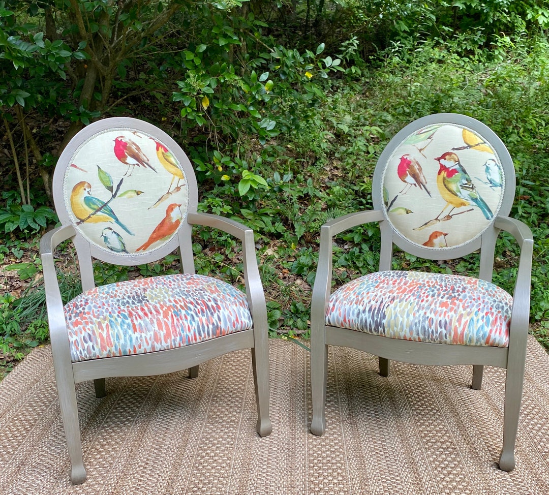 Custom Upholstered Accent Chair - Etsy