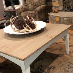 SOLD Modern Farmhouse Square Coffee Table Solid Wood - Etsy