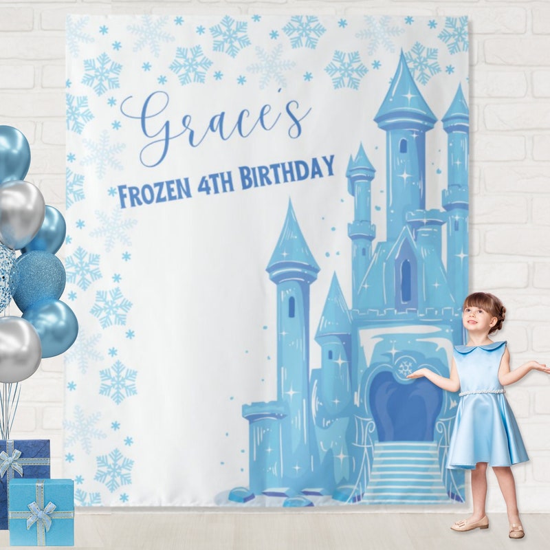 Frozen Birthday Background - Etsy