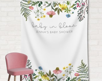 Baby in Bloom Backdrop - Etsy