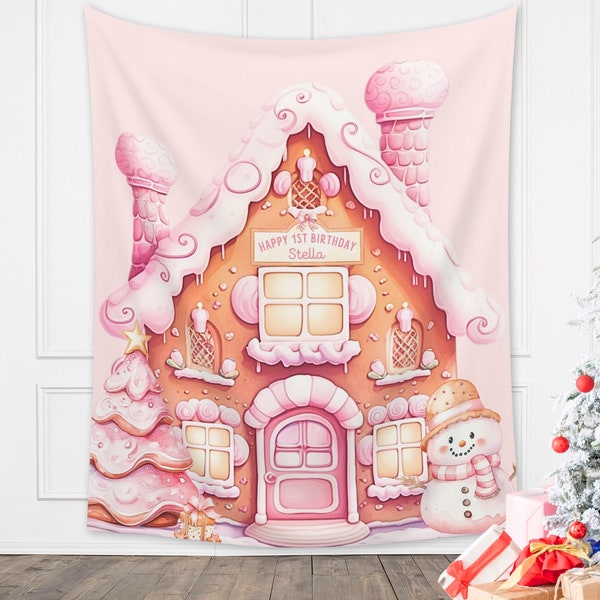 Gingerbread Backdrop - Etsy