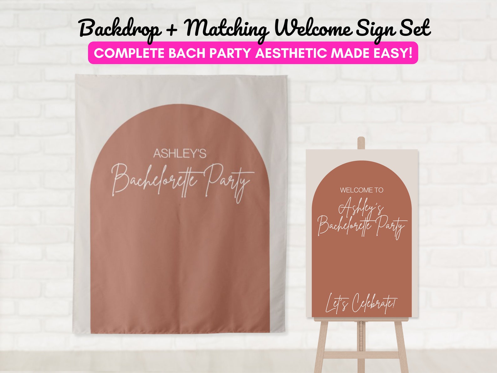 Arch Personalized Party Backdrop Customizable Backdrop and - Etsy