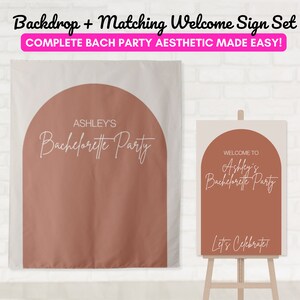 Arch Personalized Party Backdrop Customizable Backdrop and - Etsy