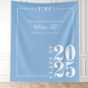Class of 2025 Custom Graduation Party Banner Backdrop, Personalized ...