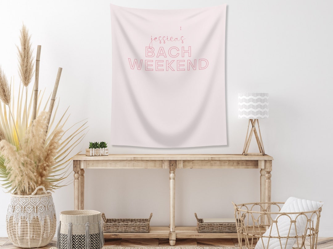 Bach Weekend Custom Bride's Name Backdrop | Bachelorette Party ...