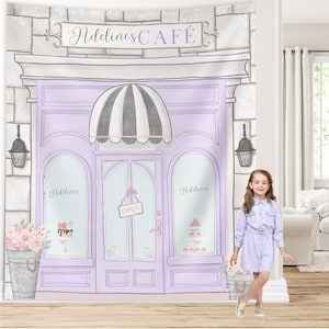 Custom Café Party Banner, Paris French Patisserie Storefront Bakery ...