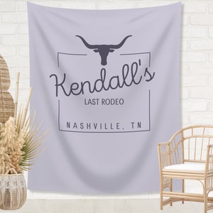 Bride's Last Ride Bachelorette Weekend Custom Text Backdrop | Last ...