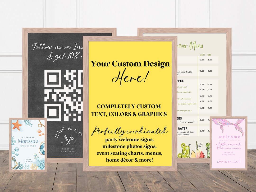 Custom Signs Made for You | Customable Sign | Print Digital Templates ...