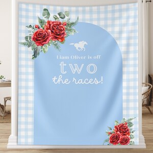 Off Two the Races 2nd Birthday Banner, Kentucky Derby Horse Racing ...