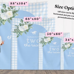 Off Two the Races 2nd Birthday Banner, Kentucky Derby Horse Racing ...