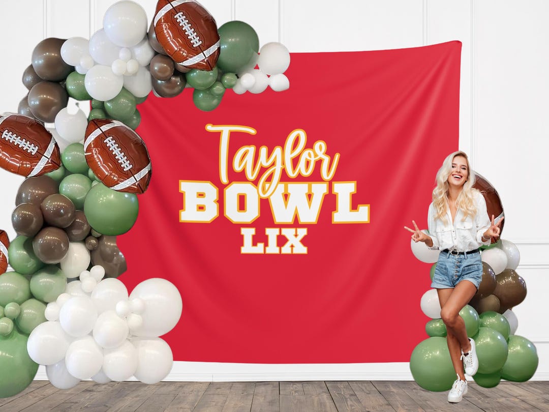 Taylor Bowl LIX Banner | Super Bowl Party Décor | in My Chiefs Era ...