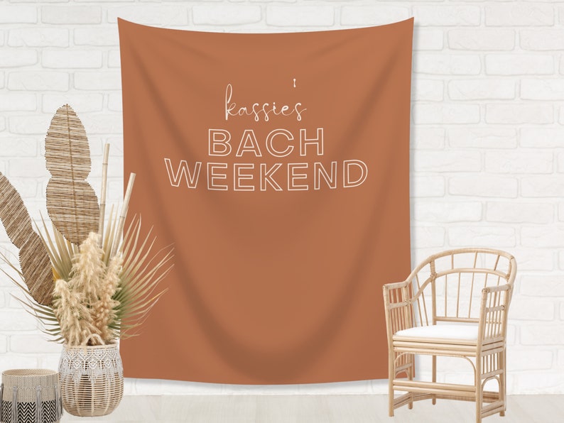 Bach Weekend Custom Bride's Name Backdrop | Bachelorette Party ...